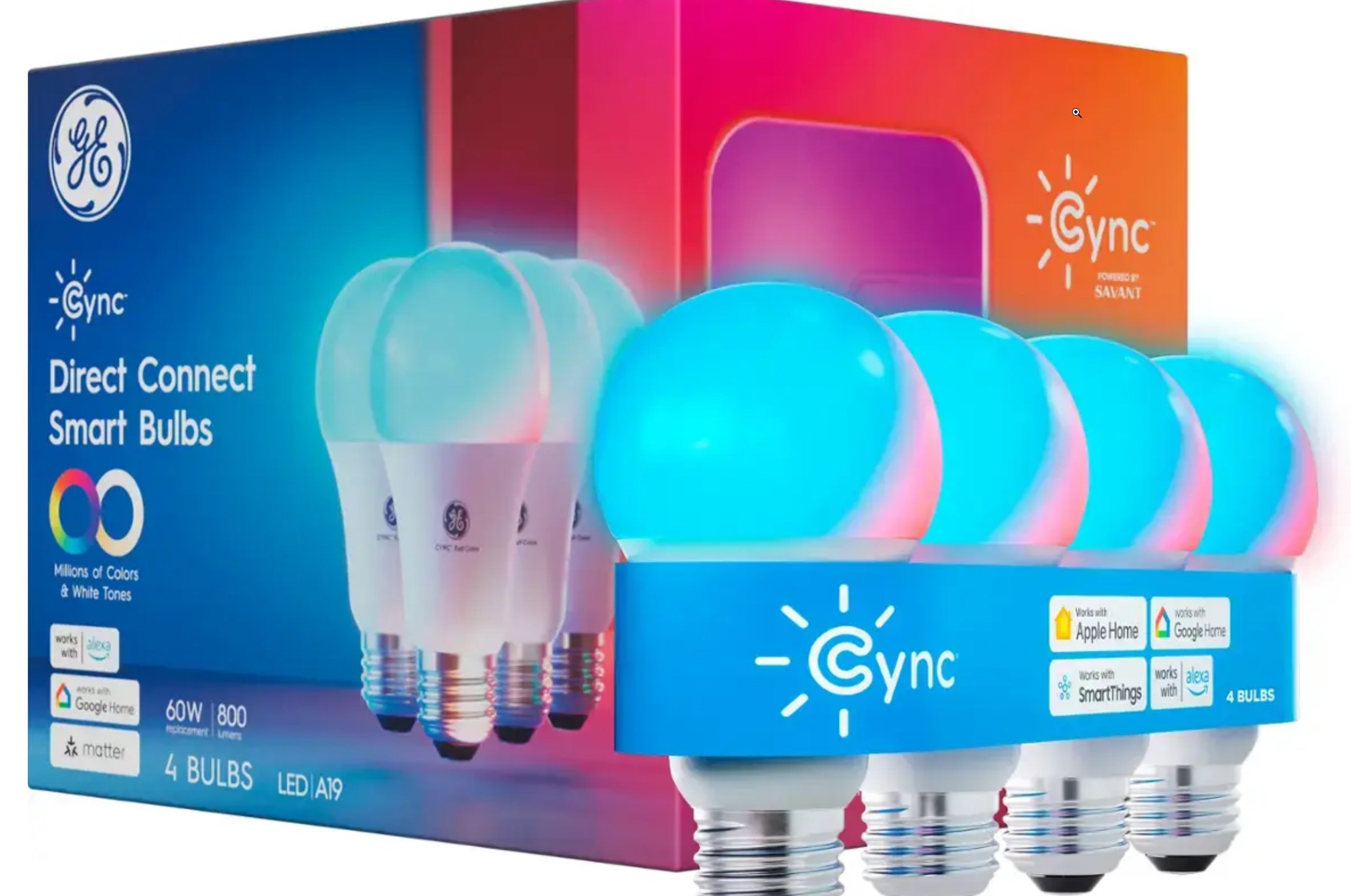 Cync Direct Connect A19 (93131735) (Matter Compatible) | SmartBulbs on ...